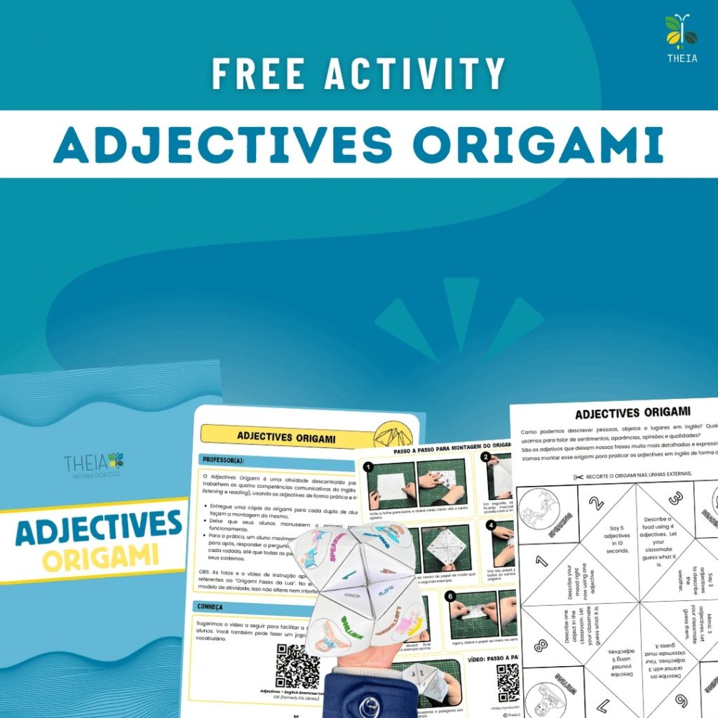 Free Activity - Adjectives Origami - Theia Didáticos